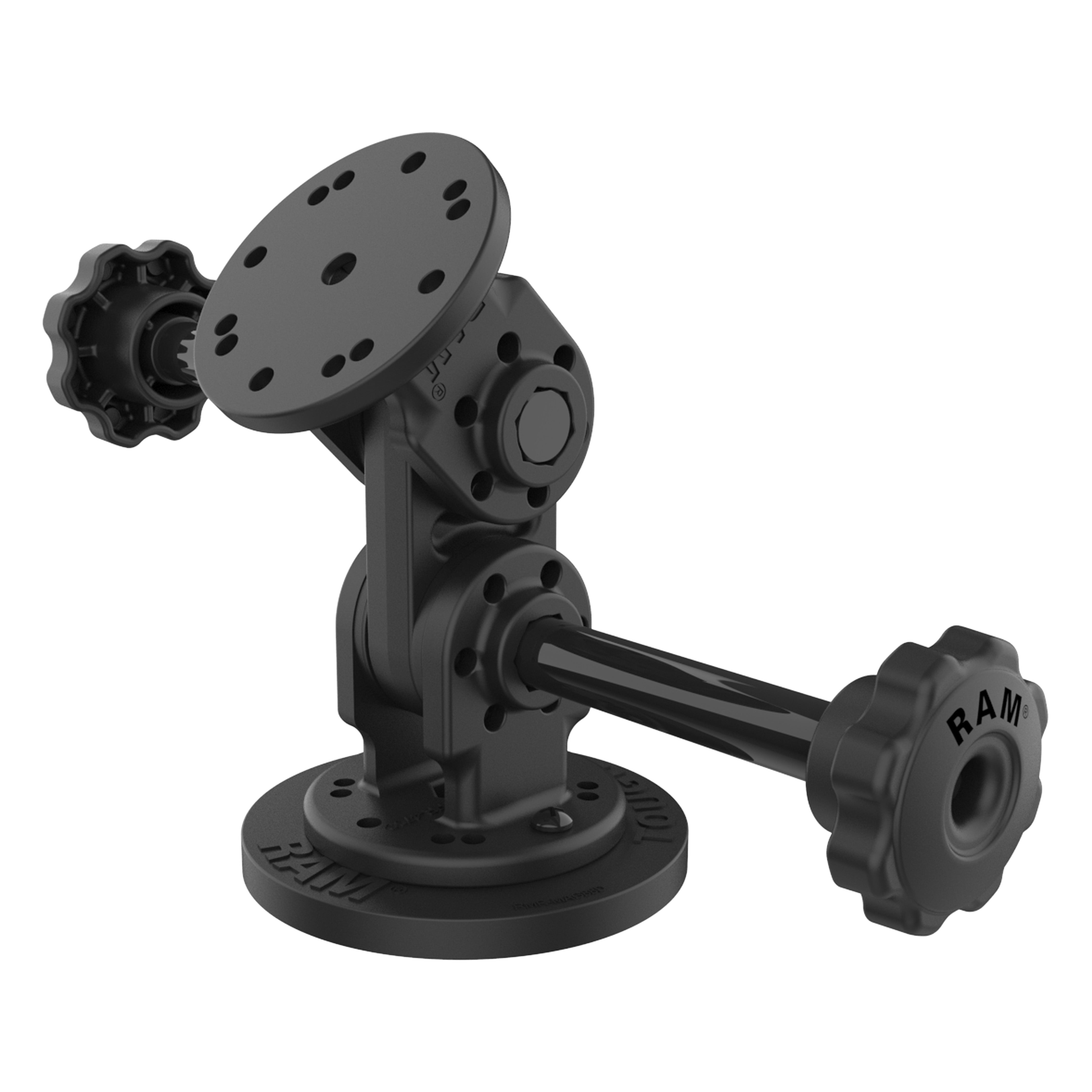 RAM® Dual Straight Pivot Magnetic Mount with Knob | Strike