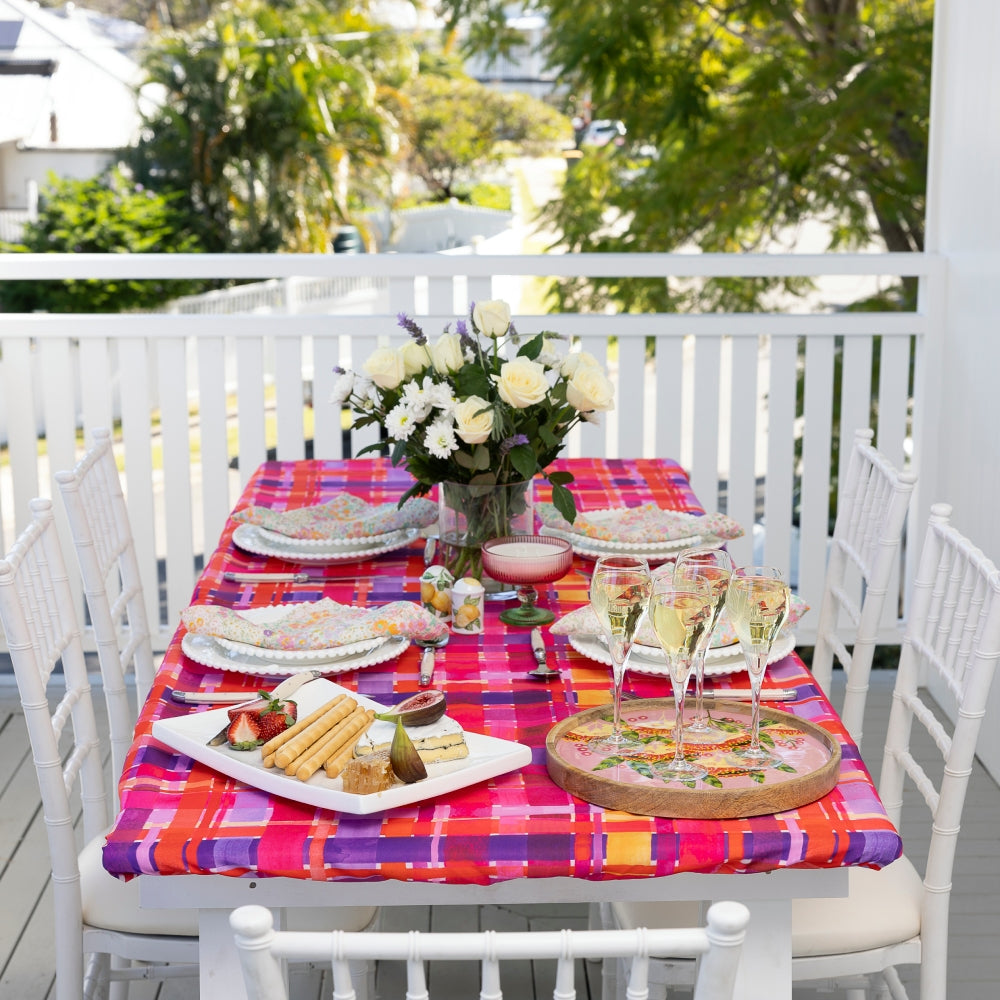 5ft/6ft Stylish Tablecloth | Secure Fit | Byron Lifestyle Co | Strike