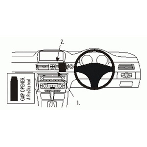 ClicOn No Holes Centre Dash Mount for BMW 316-330 E90/E91/E92/E93 (05 ...