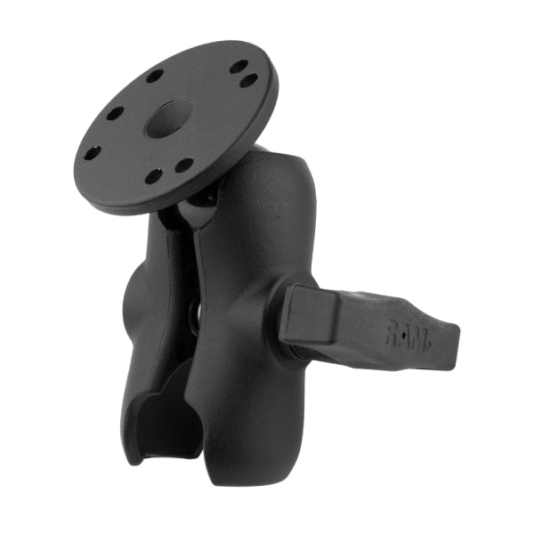 RAM-103U-B | Double Socket Arm w/ Round Ball Plate | Strike