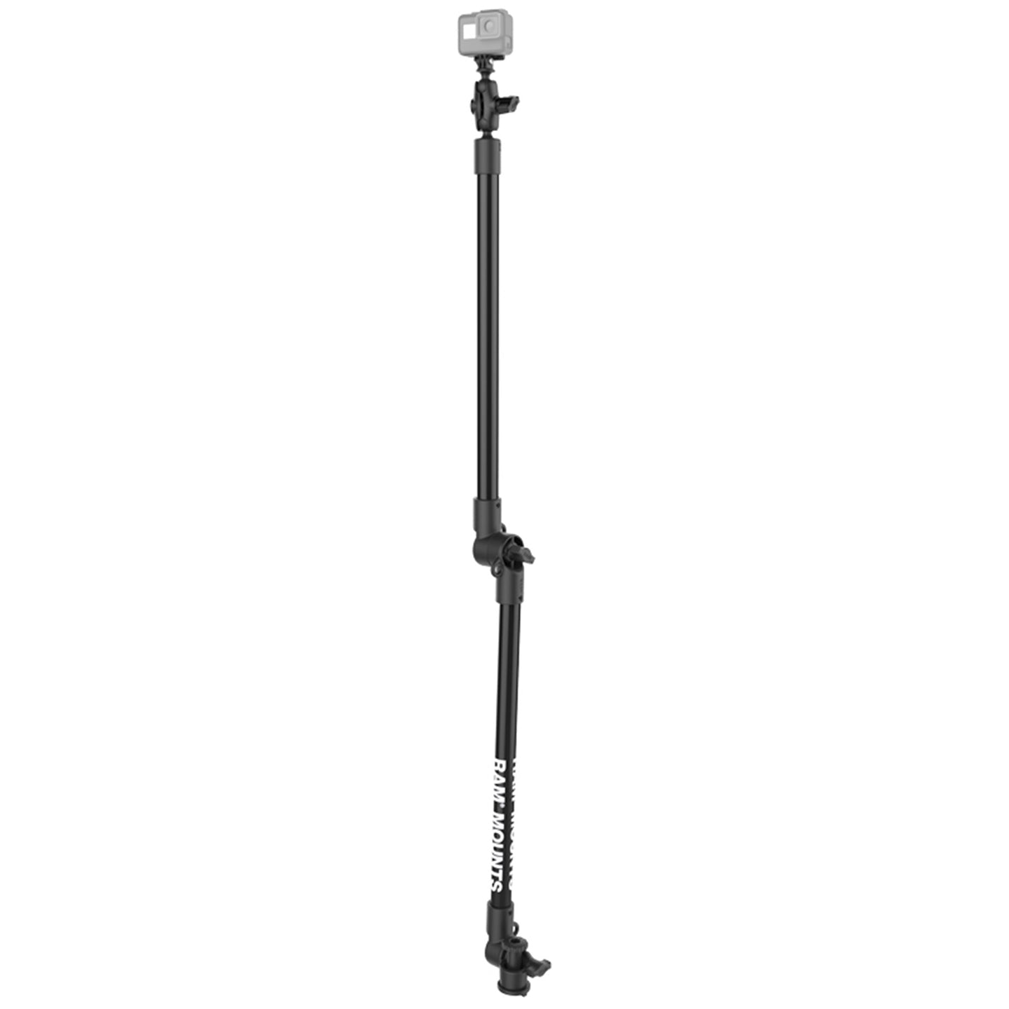 RAM® Tough-Pole™ Camera Mount with Double Pipe & RAM® Track-Node™ Base ...