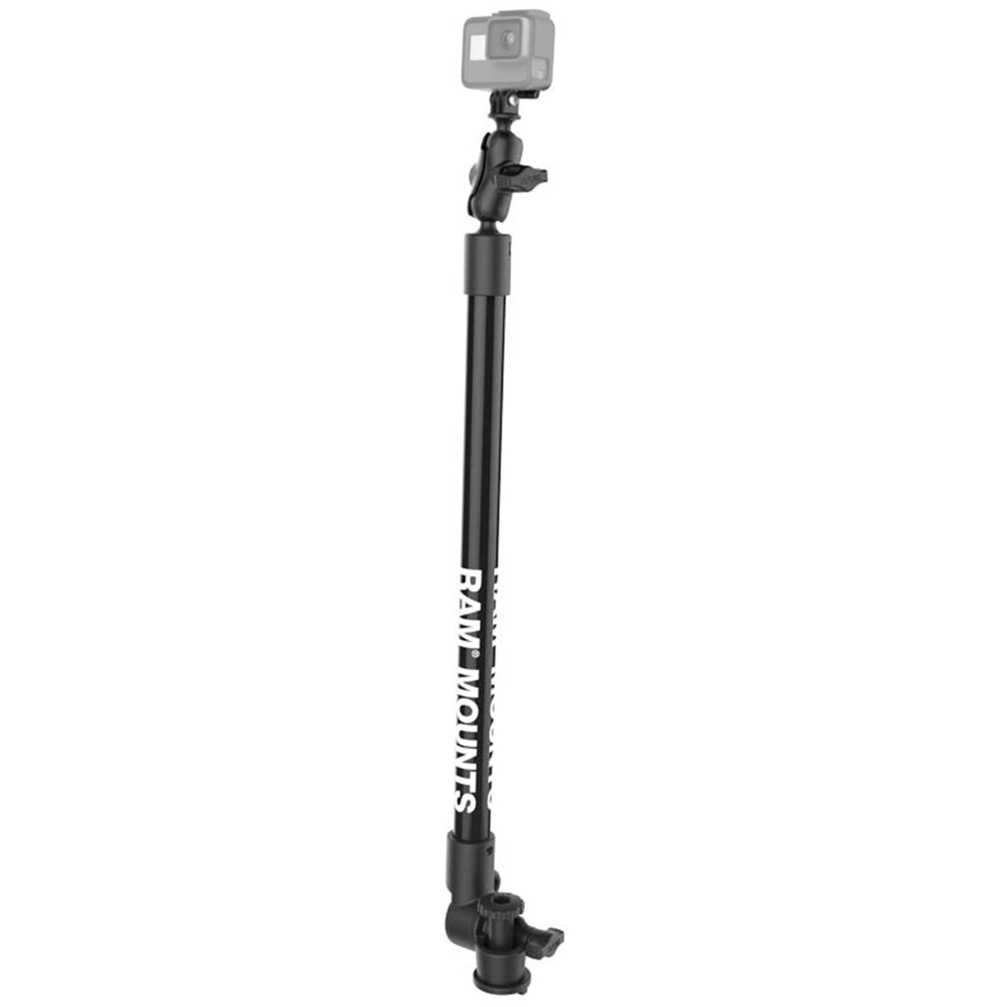 RAM® Tough-Pole™ Camera Mount with Single Pipe & RAM® Track-Node™ Base ...