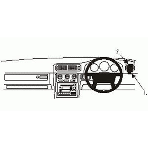 ClicOn No Holes Right Hand Dash Mount for Volvo C70 (97-05) & Volvo S7 ...